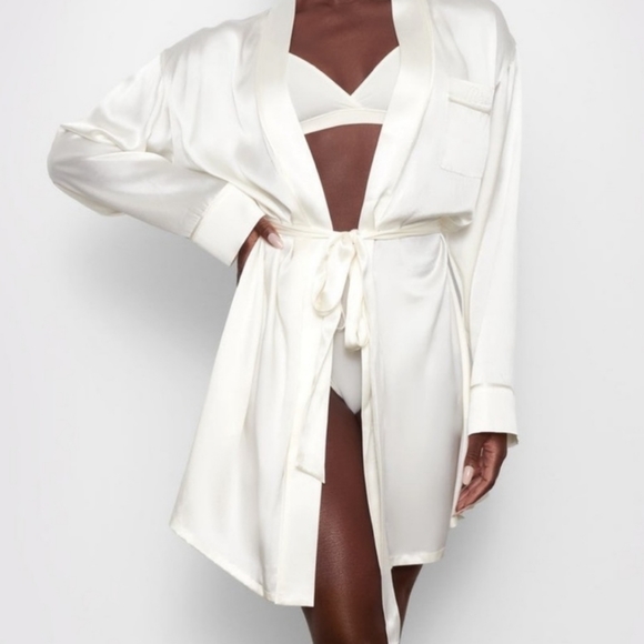 SKIMS | Intimates & Sleepwear | Skims Silk Bride Robe | Poshmark